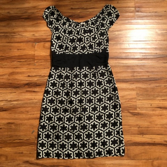 Milly of New York | Dresses | Milly Black White Geometric Print Retro ...